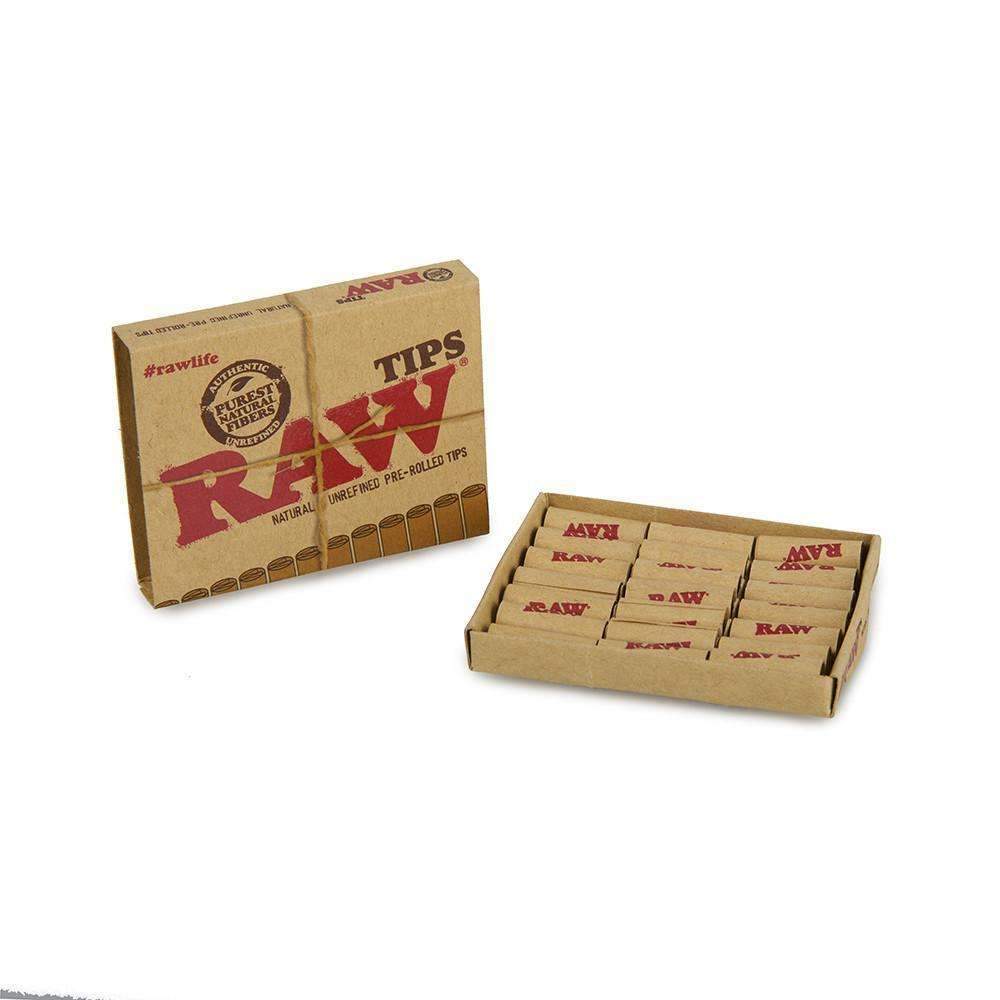 Raw Pre-Rolled Tips - 20ct | Cannatron Wholesale