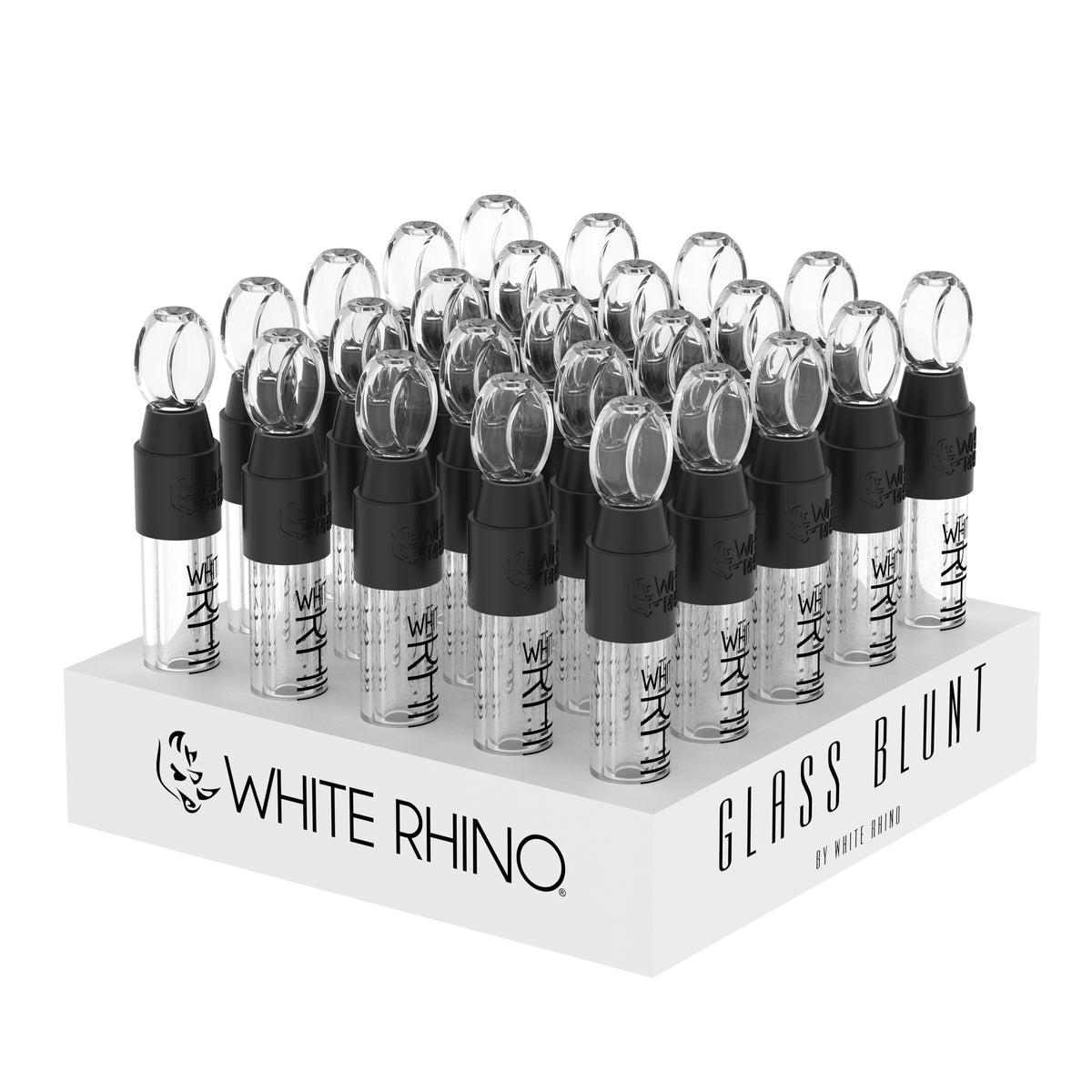 Wholesale White Rhino Glass Blunt Slider 25ct Display - Cannatron