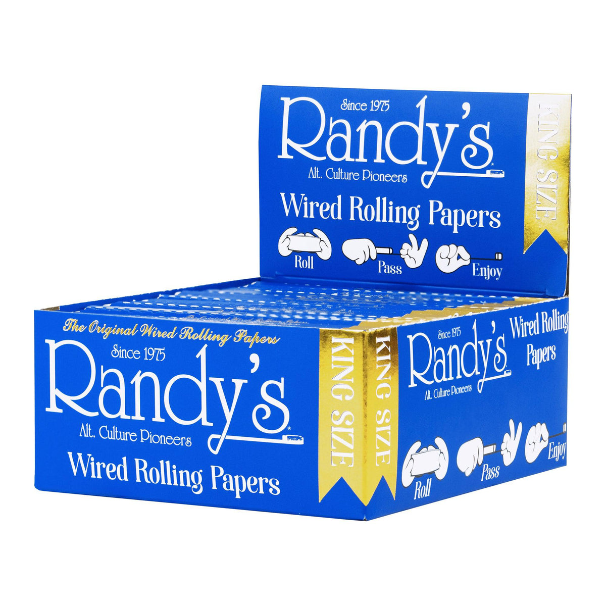 Randy's Classic Wired Papers King Size - 25ct | Cannatron Wholesale