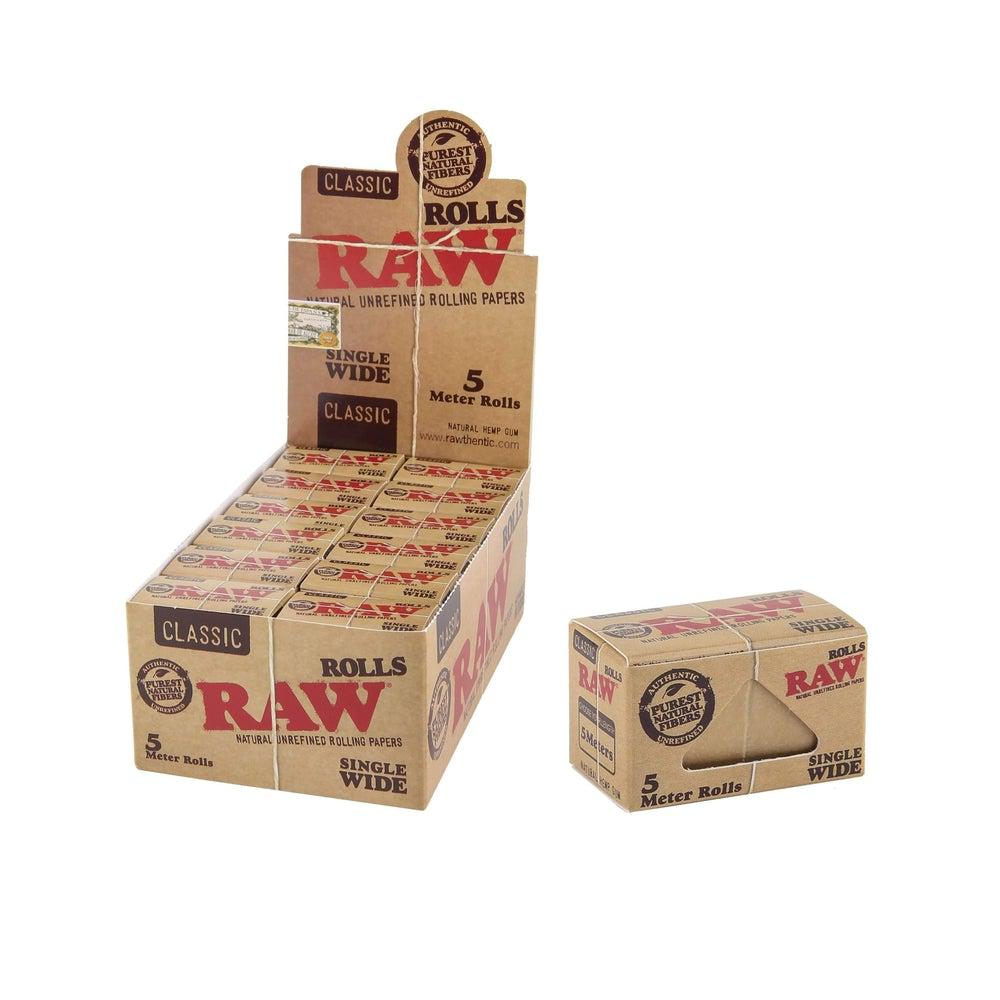 RAW Rolls Single Wide - 24ct | Cannatron Wholesale