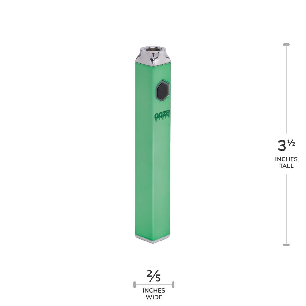 Ooze Quad 510 Thread 500 mAh Square Vape Pen Battery | Cannatron Wholesale